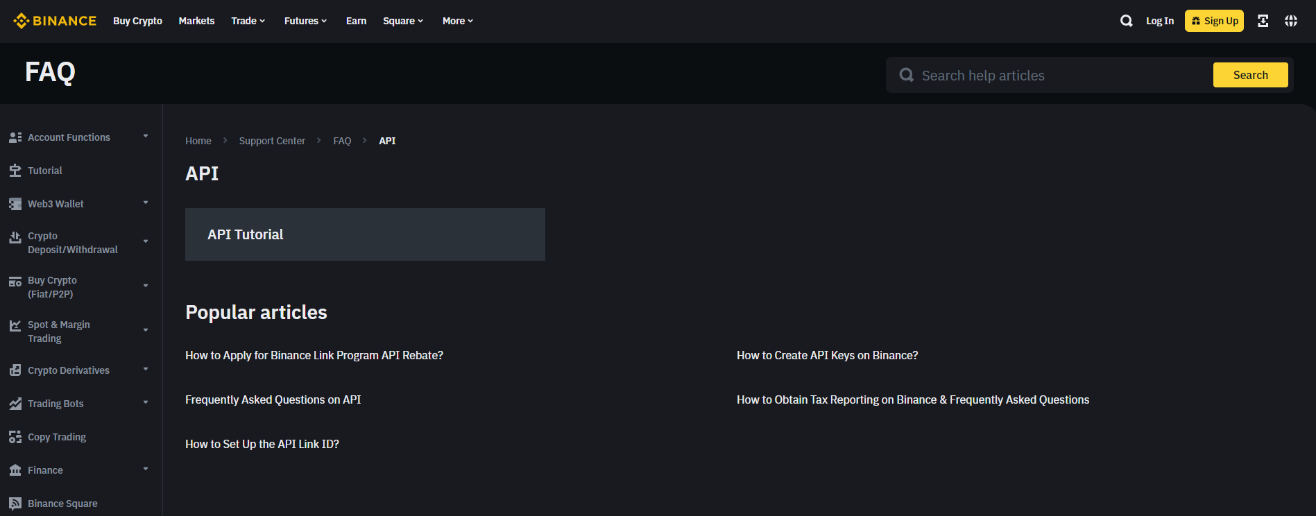 Integrate the Binance API with Vezgo - Crypto API