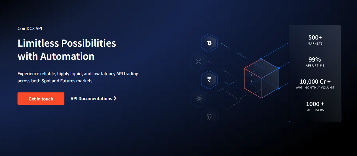 Integrate the CoinDCX API with Vezgo - Crypto API