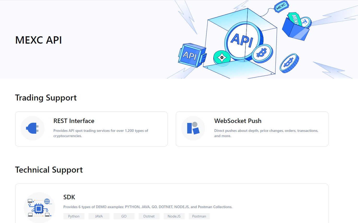 Integrate the MEXC Global API with Vezgo - Crypto API